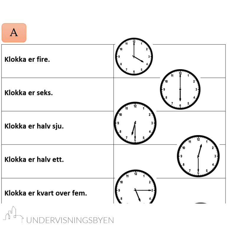 Hva er klokka?