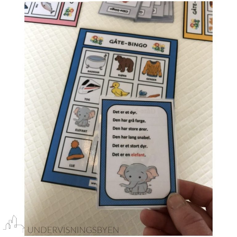 Gåte-bingo | Undervisningsbyen.no