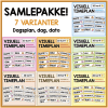 Visuell dagsplan: SAMLEPAKKE! | Undervisningsbyen.no