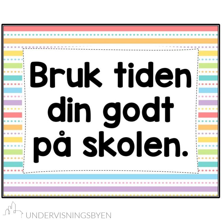 Klasseregler | Undervisningsbyen.no