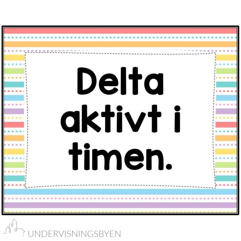 Klasseregler | Undervisningsbyen.no