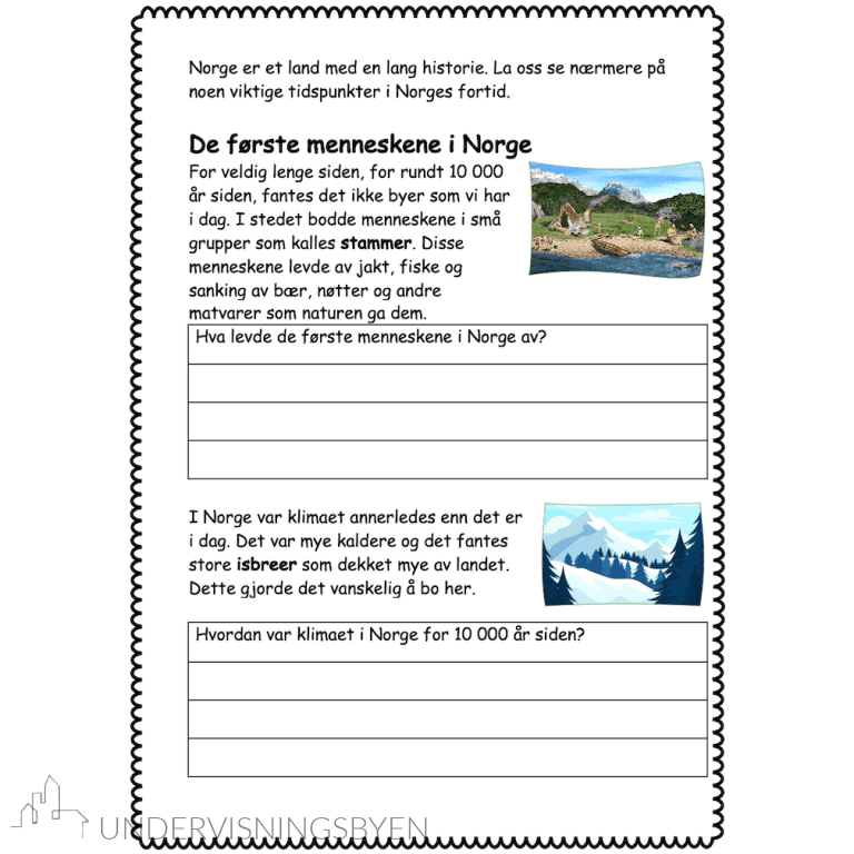Norges historie | Undervisningsbyen.no