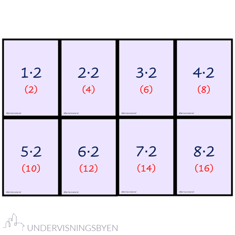 Øv på gangetabellen | Undervisningsbyen.no