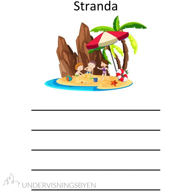 20 sider med myldrebilder for å skrive "jeg ser setninger ...