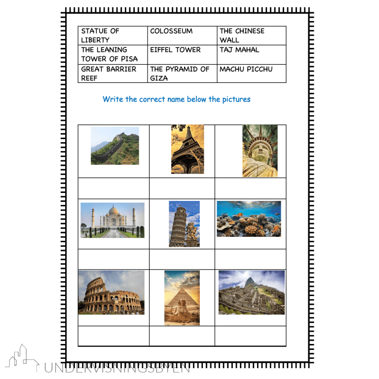 Tourist attractions around the world | Undervisningsbyen.no