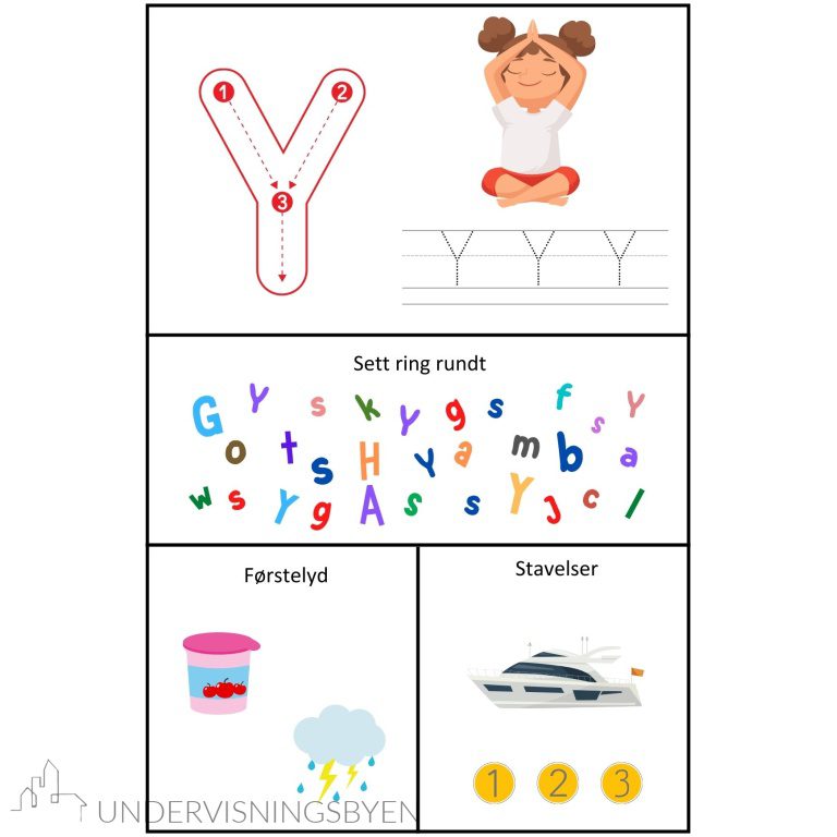 Bokstavhefte for hele alfabetet med førstelyd og stavelser - vokaler ...