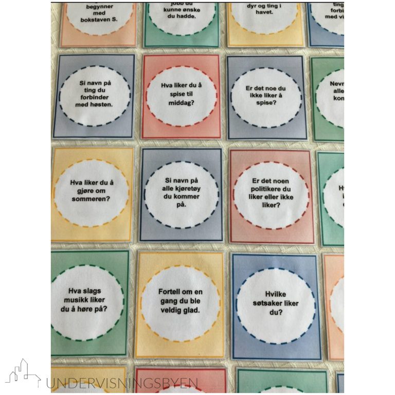 Samtale-kort | Undervisningsbyen.no