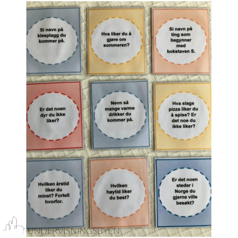 Samtale-kort | Undervisningsbyen.no