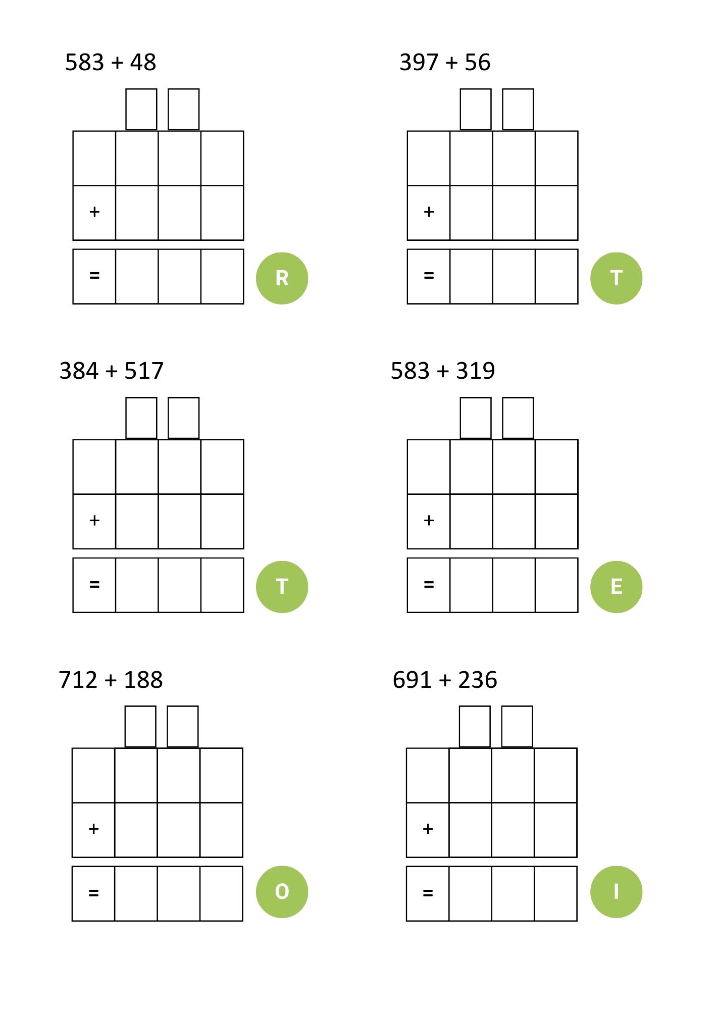 Oppstilling og addisjon MED tierovergang - to- og tre sifre - 144 ...