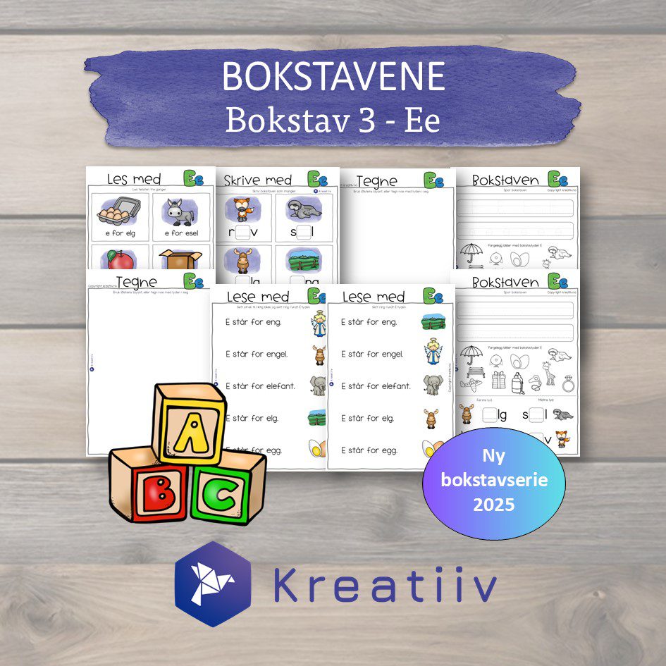 Bokstav 3 - Ee | Undervisningsbyen.no