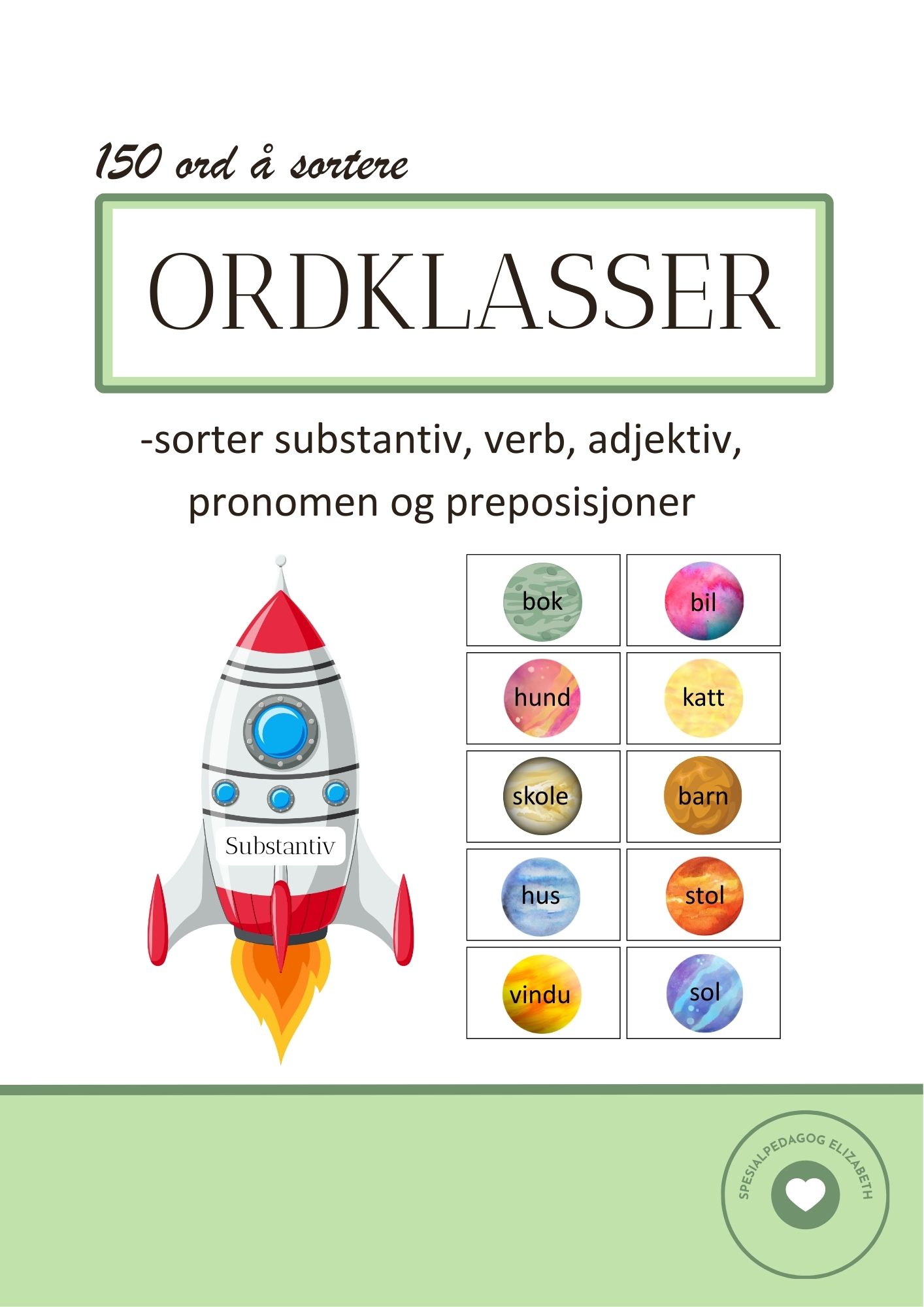 Ordklasser - substantiv, verb, adjektiv, pronomen og preposisjoner | Undervisningsbyen.no