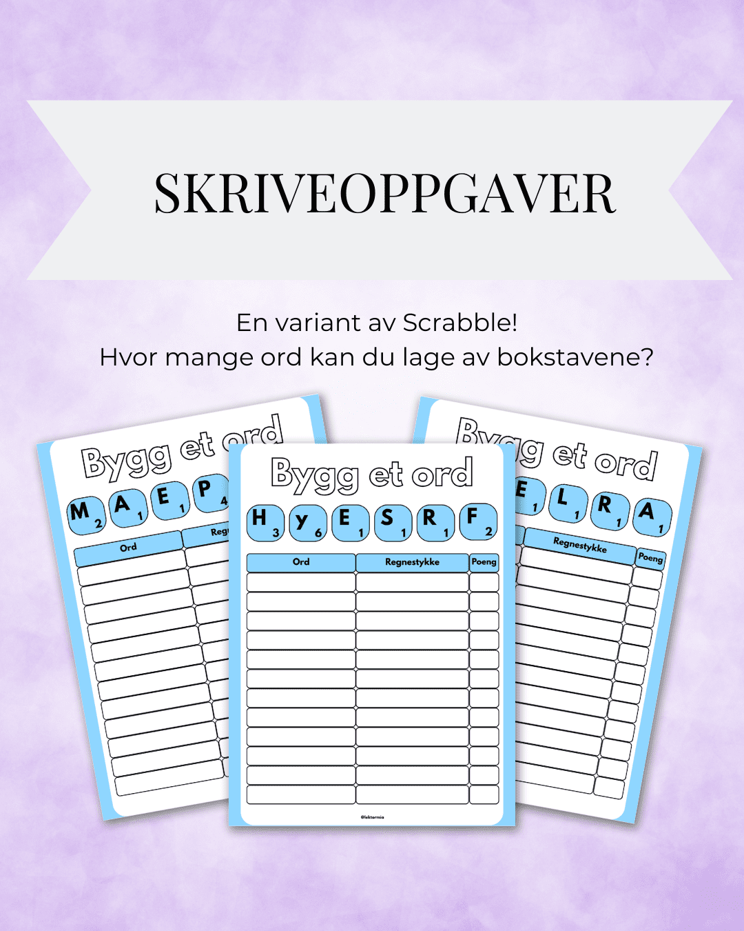 Bygg et ord! | Undervisningsbyen.no