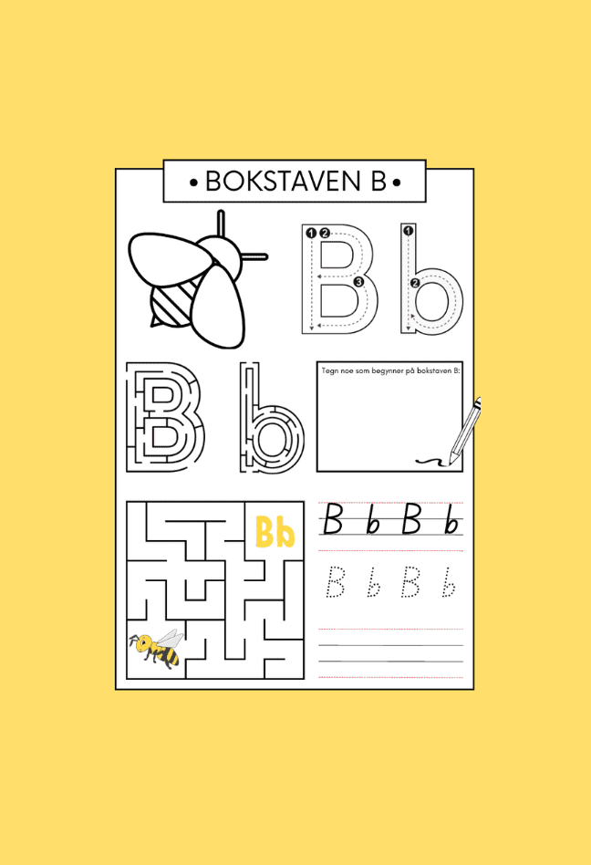 Bokstaven B | Undervisningsbyen.no