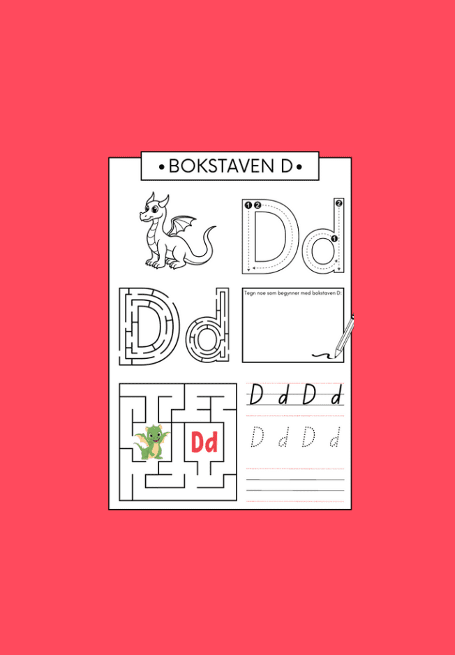 Bokstaven D | Undervisningsbyen.no